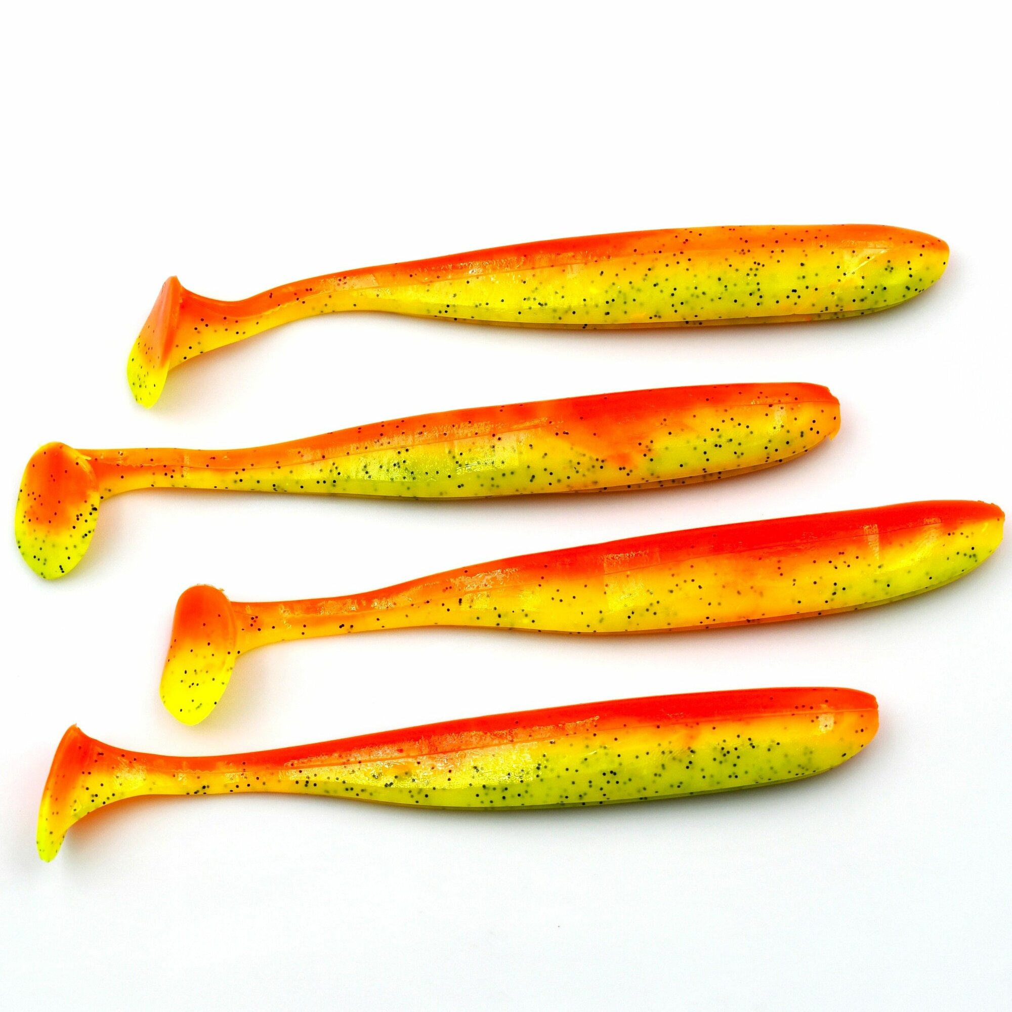 Силиконовая приманка виброхвост 4 штуки 5" Япония на окуня; судака; щуку