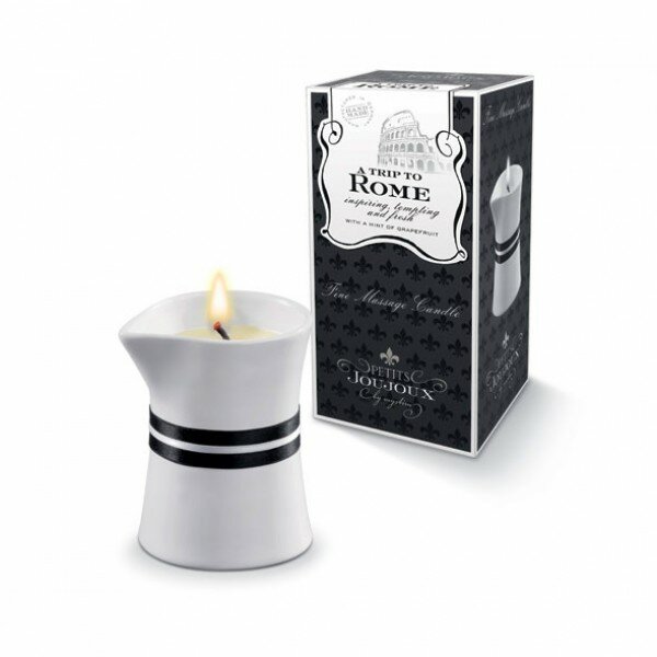 46721 PETITS JOUJOUX Массажная свеча ROME грейпфрут и бергамот 120 гр.
