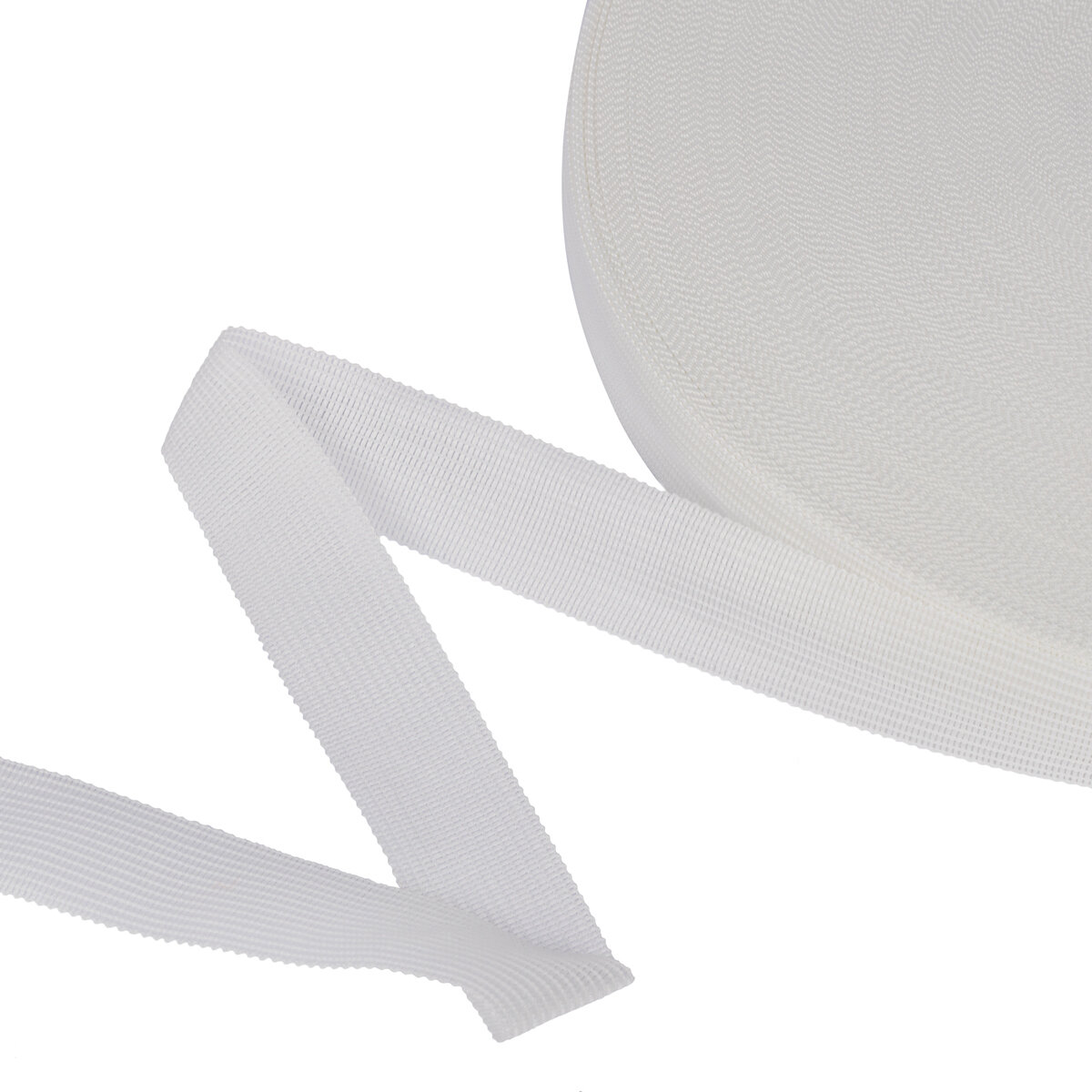 Лента окантовочная 18 мм 018 О белый "Gamma" 100% полиэфир 100 м