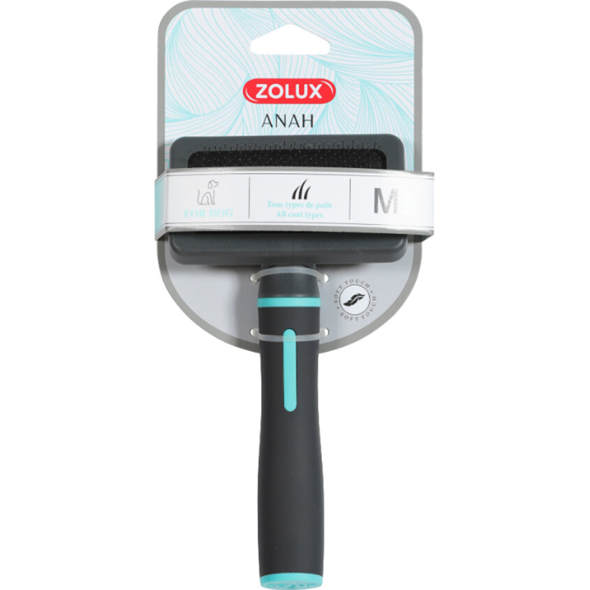 Zolux Щетка-пуходерка для собак средняя, М, 9,5*3,5*18,3см