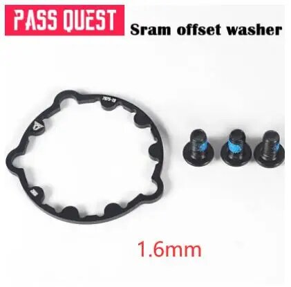 PASS QUEST Цепная звезда SRAM Gx xx1 Eagle GXP/DUB для горных велосипедов Черный, 1.6mm Washer