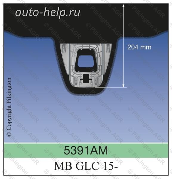 FYG MERCEDES Лобовое ДД VIN Молдинг acustic