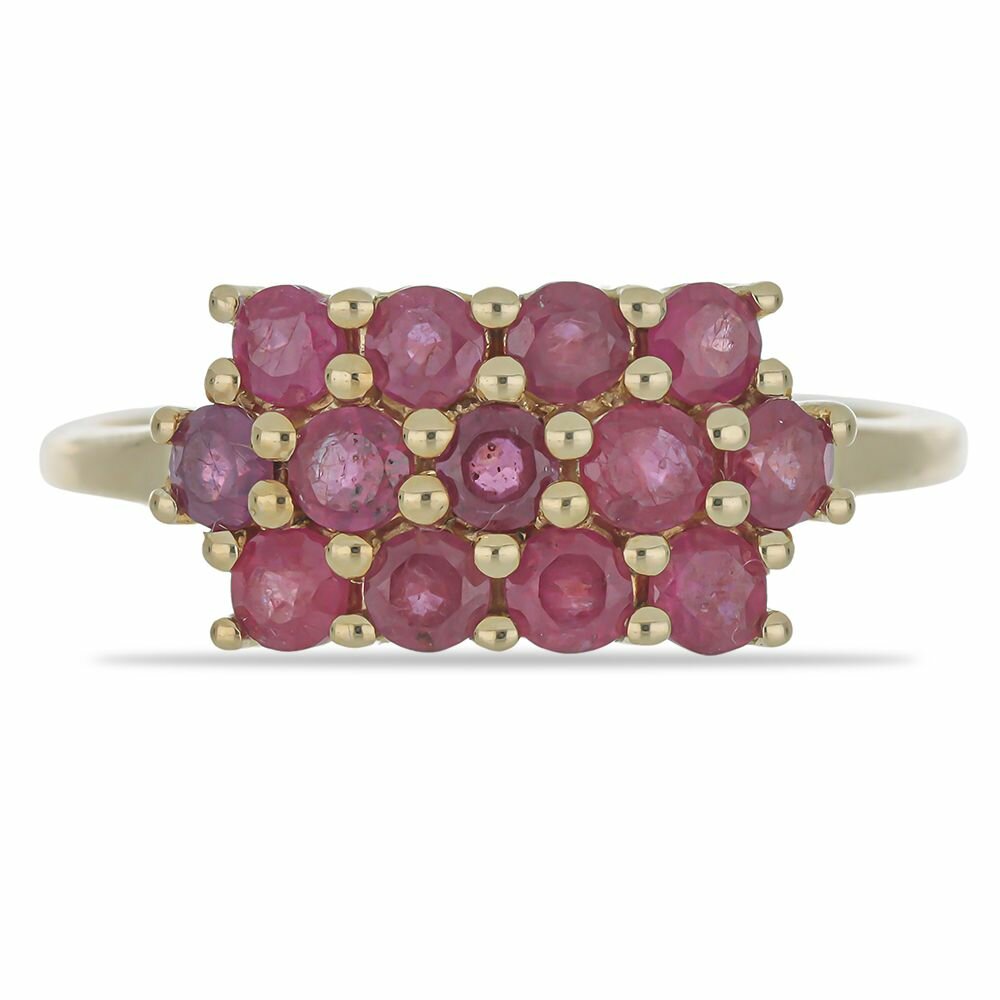 Кольцо, серебро, 925 проба, рубин