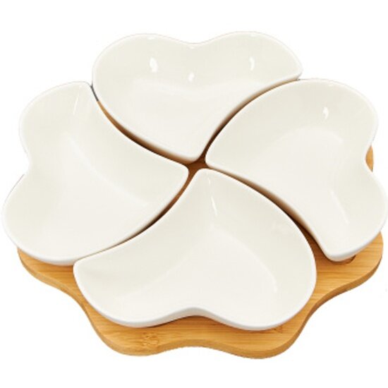 Менажница Jewel Фиона 4-х секционная на подставке ПС0039-46