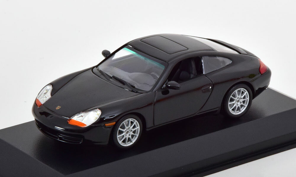 Модель коллекционная MAXICHAMPS Porsche 911 (996) carrera coupe 1998 black metallic