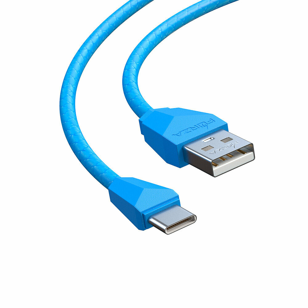 Кабель USB - Type-C FORZA 1 метр синий