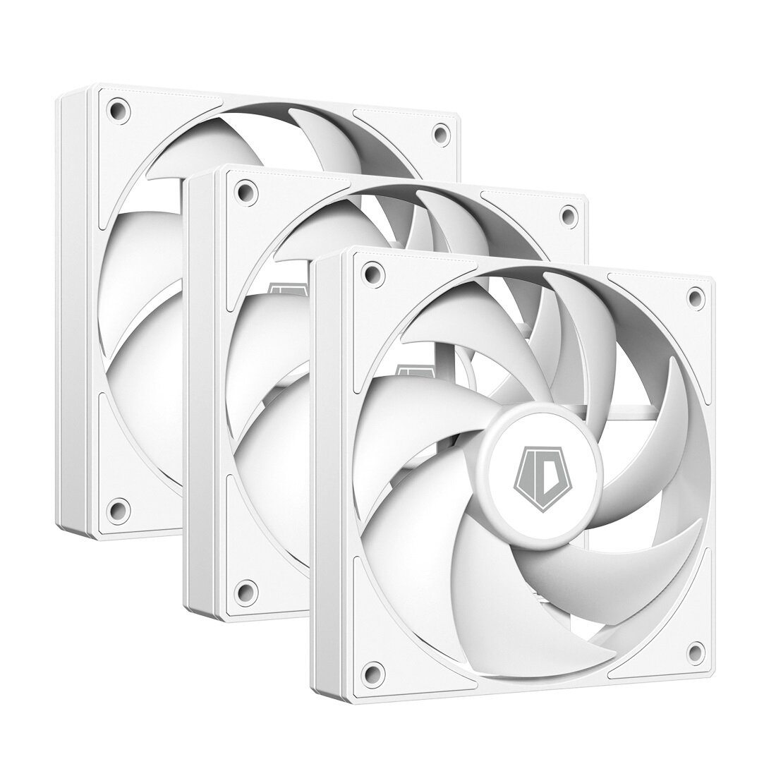 Комплект вентиляторов для компьютера ID-Cooling AF-125-W Trio White (78.25CFM, 29.85dB(A), 3W, PWM)