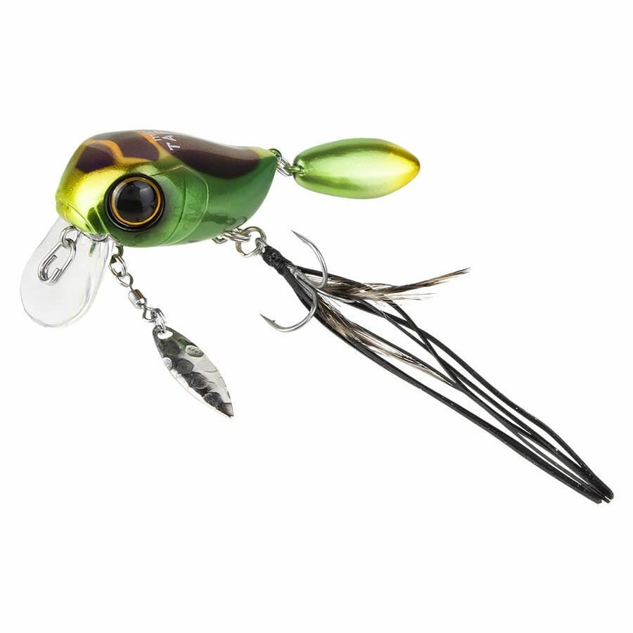 Воблер кренк на щуку/на головля/на судака/на окуня/на форель JACKALL Micro Tappy цв. kanabun metalic