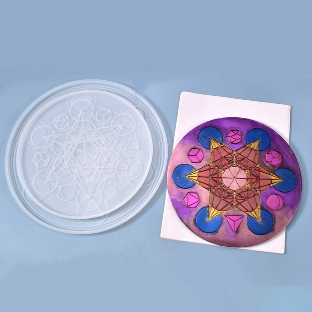Diy crystal epoxy magic Array Астрологическая дисковая форма из эпоксидной смолы-1