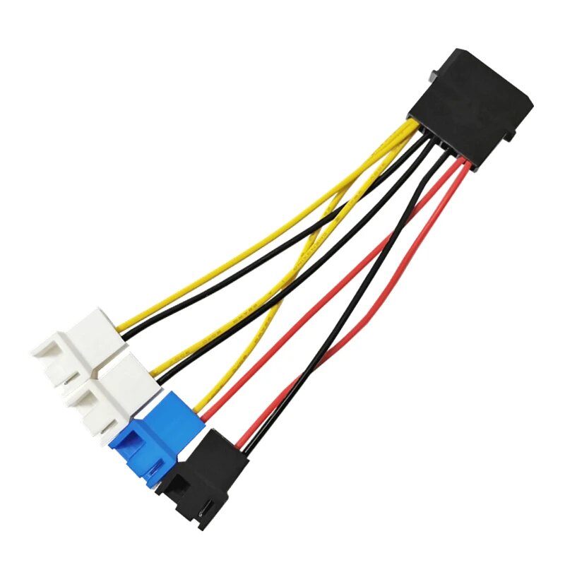 Кабель-переходник Molex 4-pin на 3-pin 12В 7В 5В