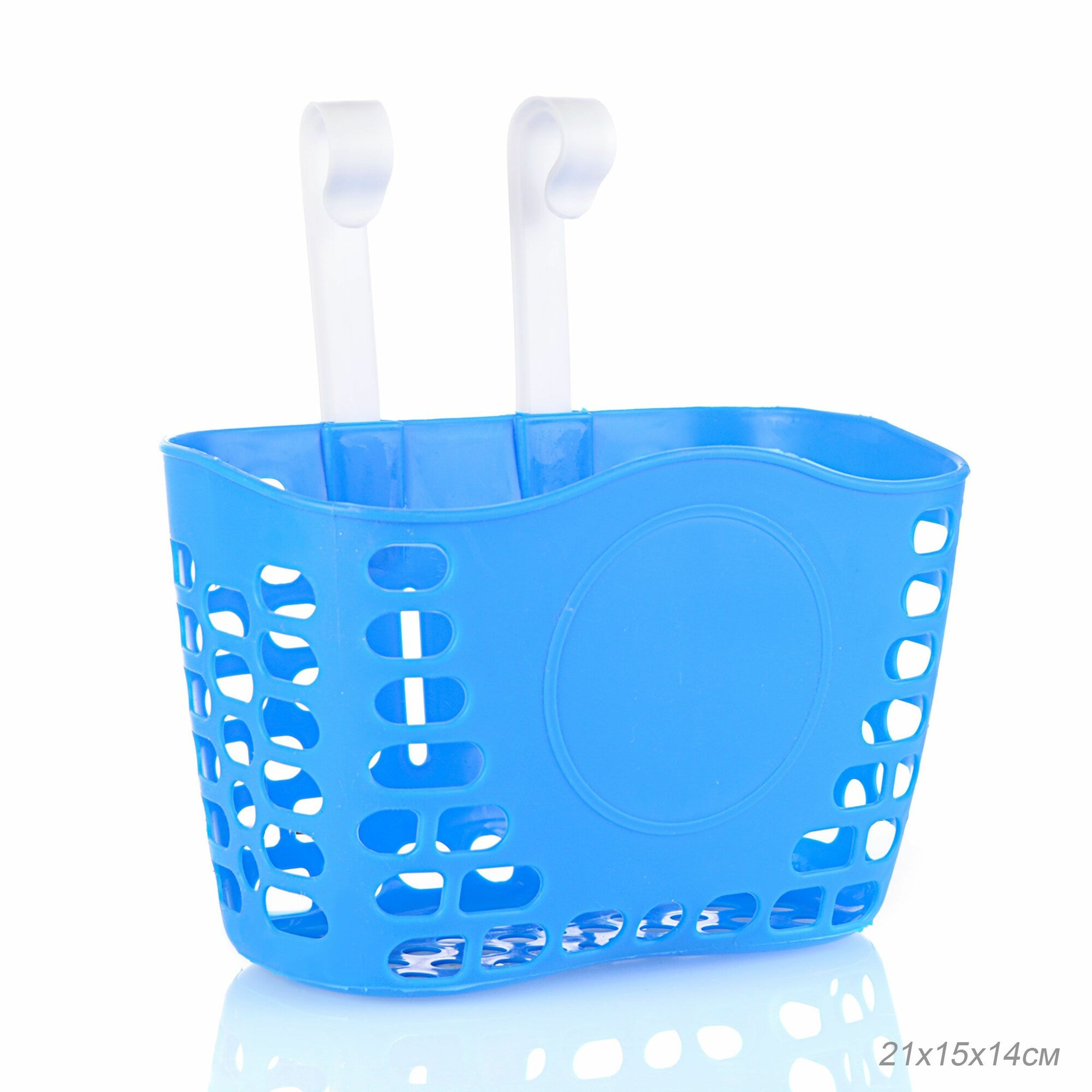 Корзина для детского велосипеда, самоката голубая