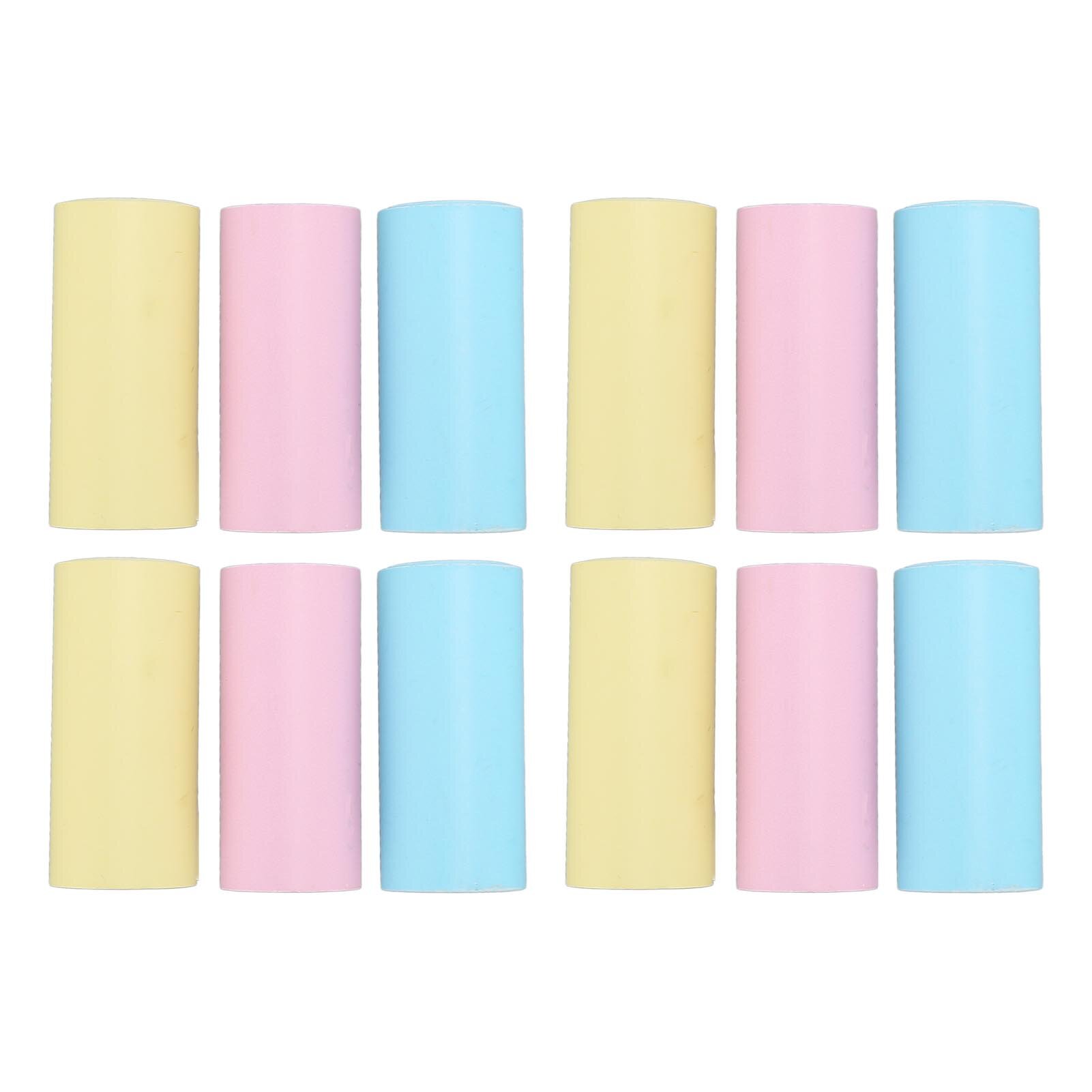 Мини-красочная наклейка 57x25 мм, 12 рулонов самоклеющейся наклейки для печати своими руками для мини-термопринтера, красочная мини-бумага для печати для поделок своими руками