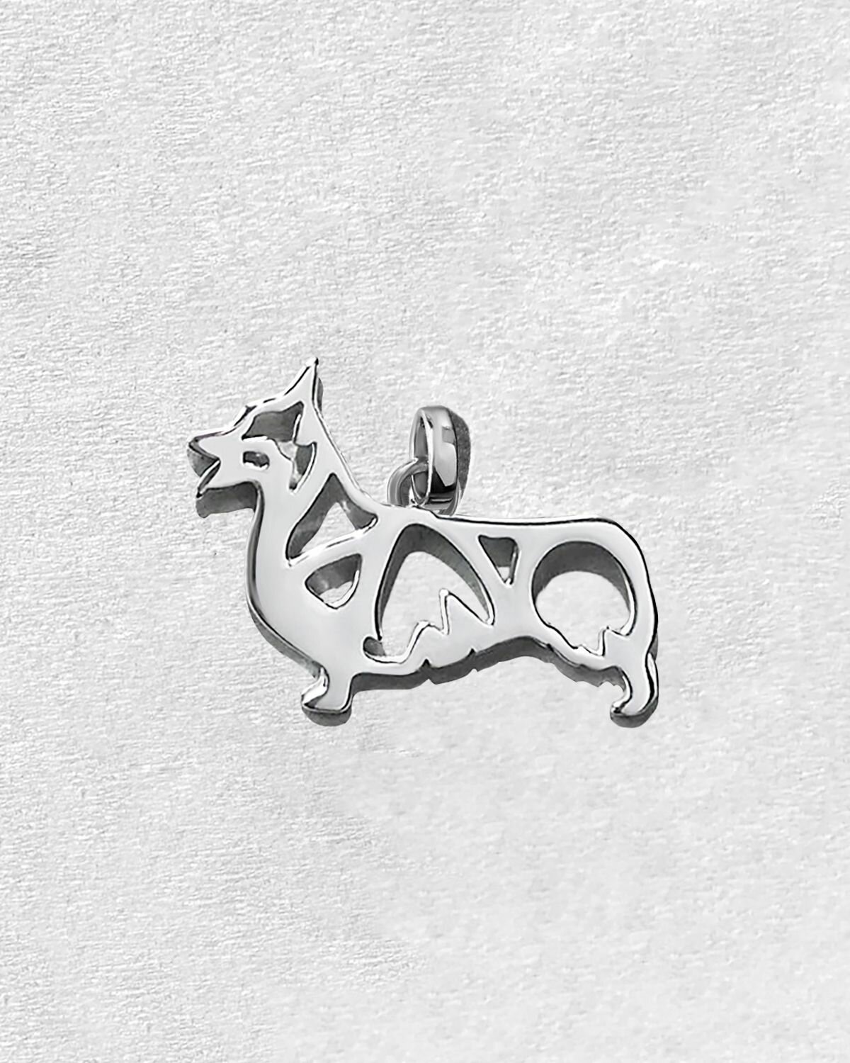 Подвеска Diamond Animal, серебро, 925 проба, родирование