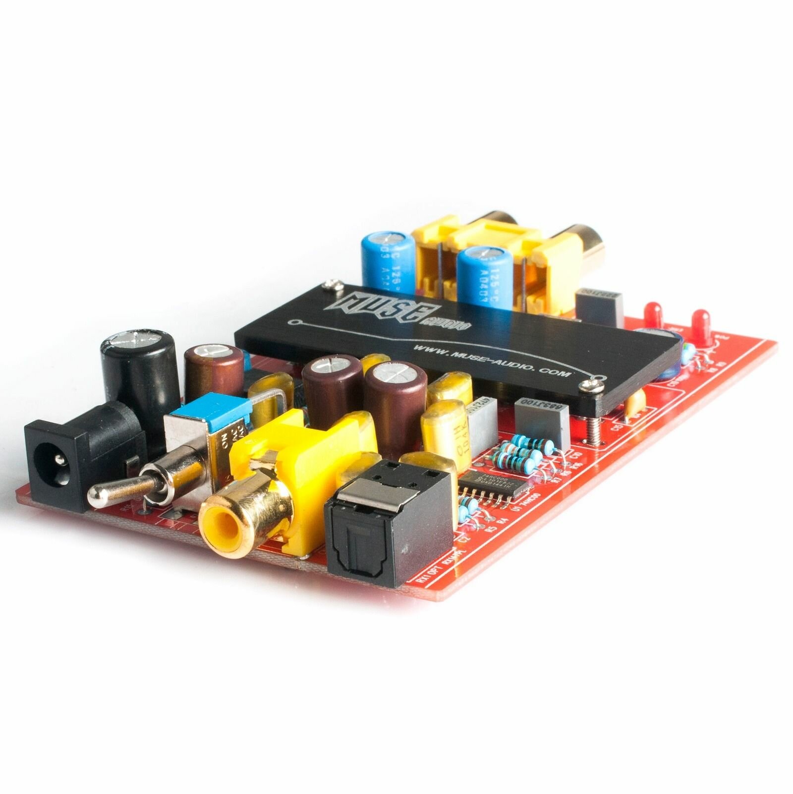 DIR9001 + 4xTDA1543 Параллельный выводDAC Digital SPDIF Optical to Analog L R RCA Stereo Audio Adapter