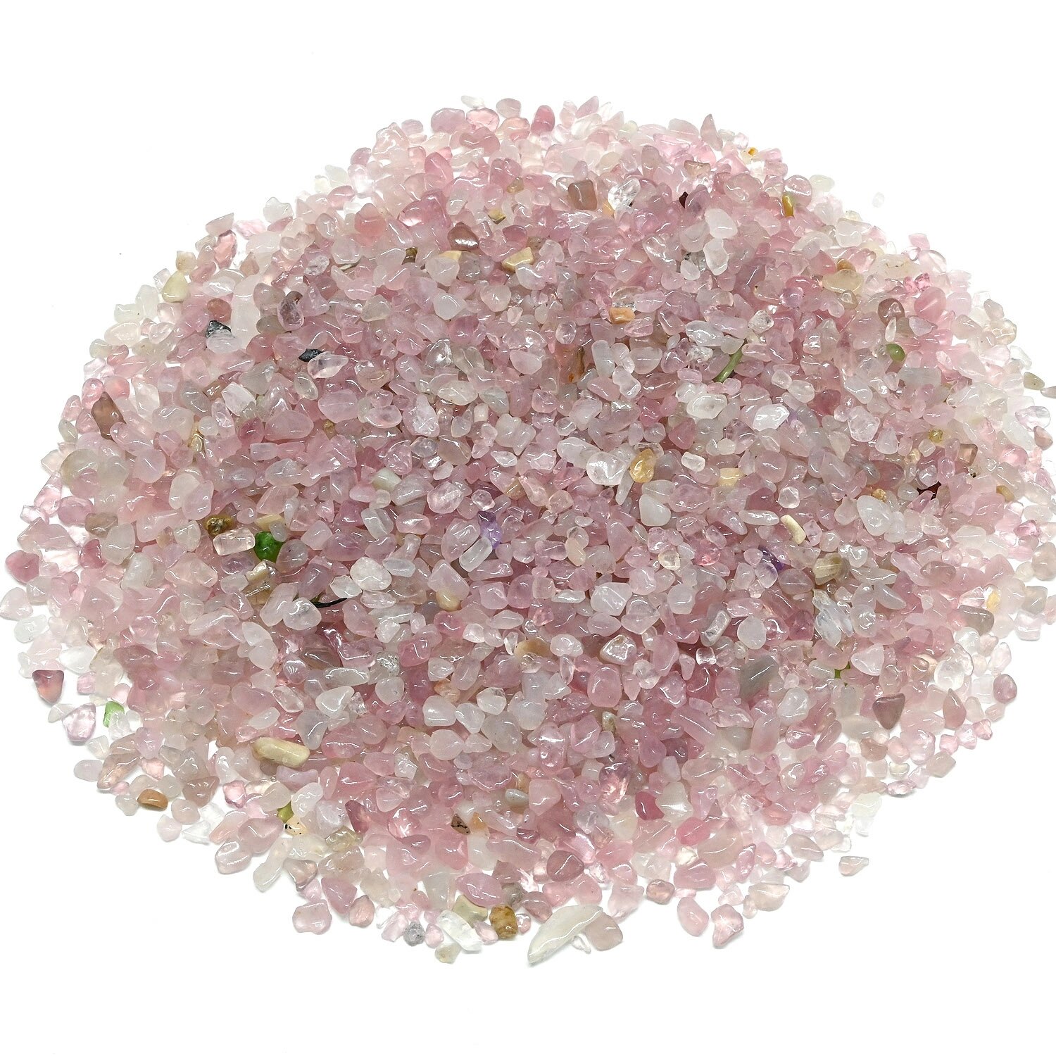 Розовый кварц галтовка фракция 3-5мм, упаковка 100г .