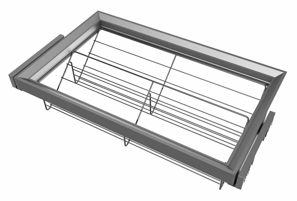 FIRMAX CORA Выдвижная обувница в базу 600 мм, 564х440х177 (ШхГхВ), серый