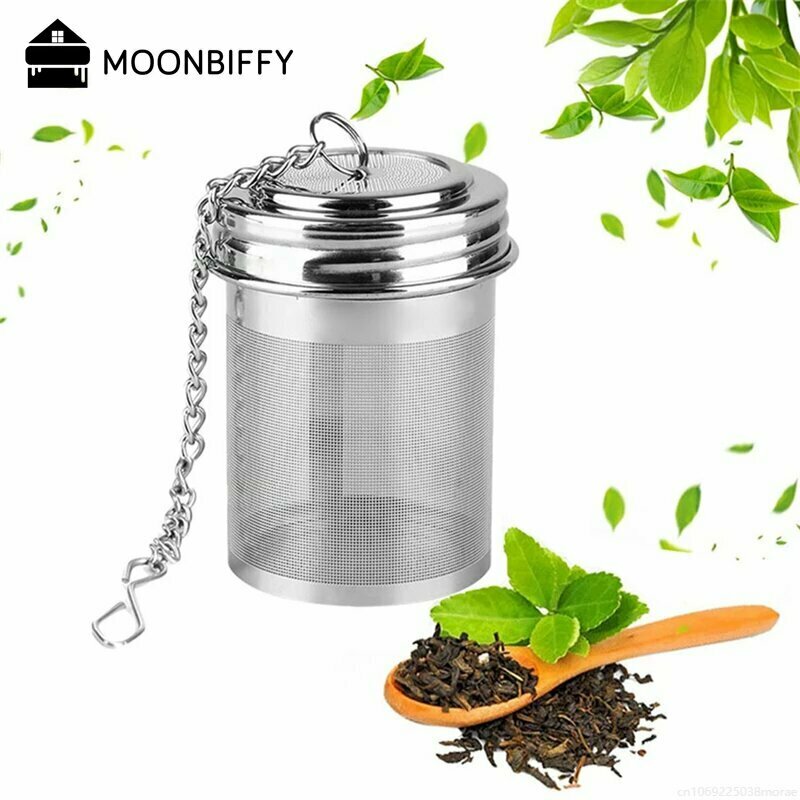 MOONBIFFY Цилиндрический ситечко для заварки чая из нержавеющей стали