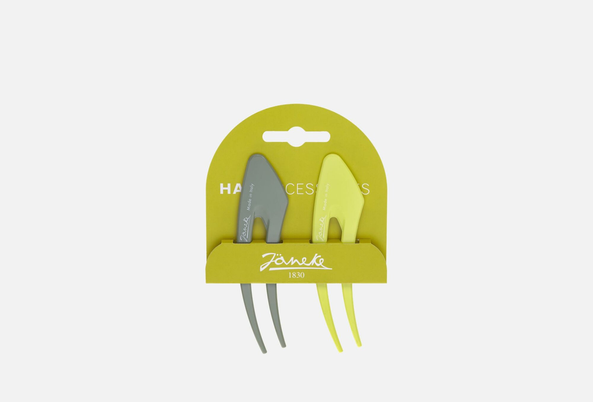 Набор заколок для волос JANEKE Small Lime