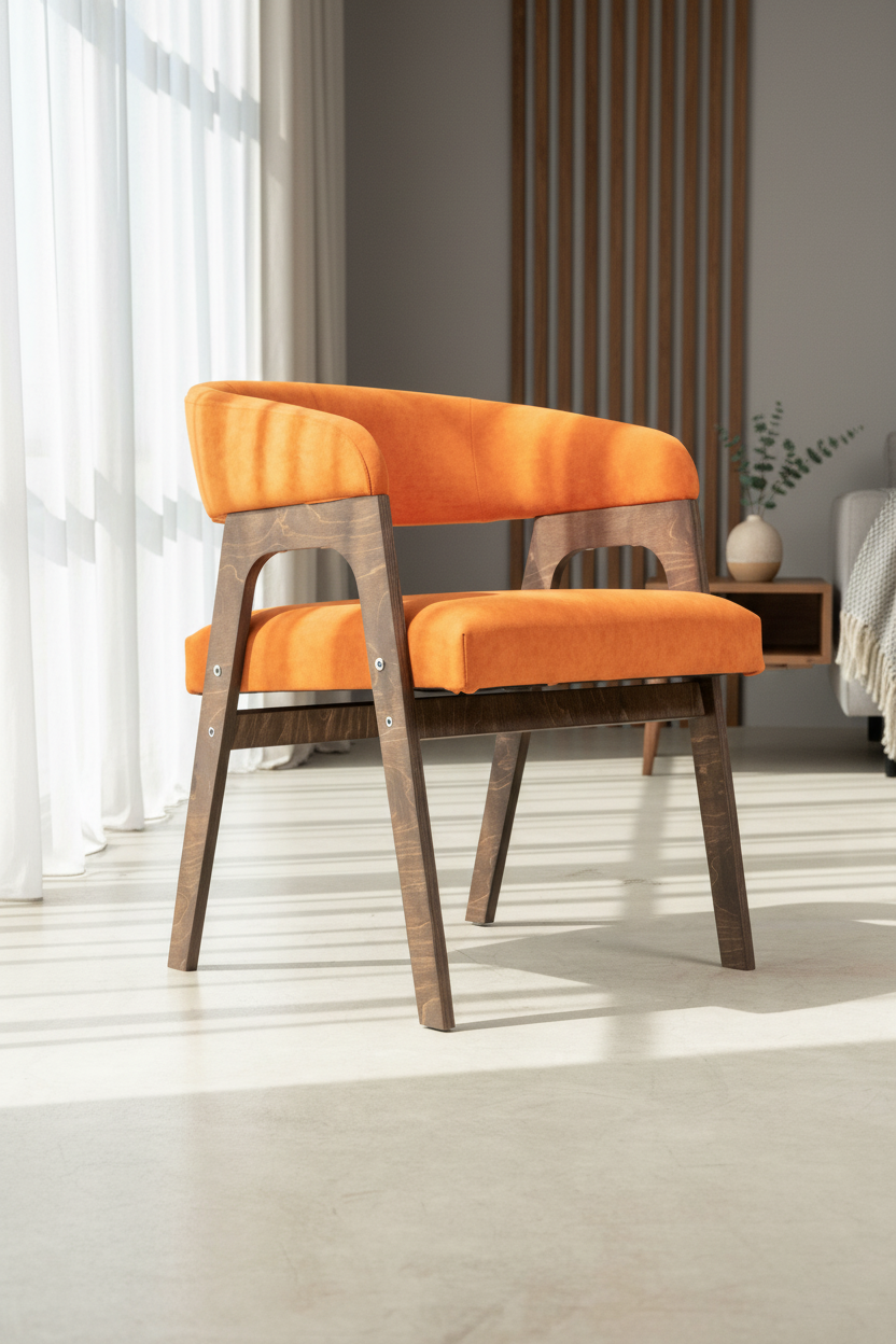 Стулья для кухни, стул кресло , мягки , со спинкой, обеденный, для гостиной, из велюра, 63x56x72 см, до 130кг