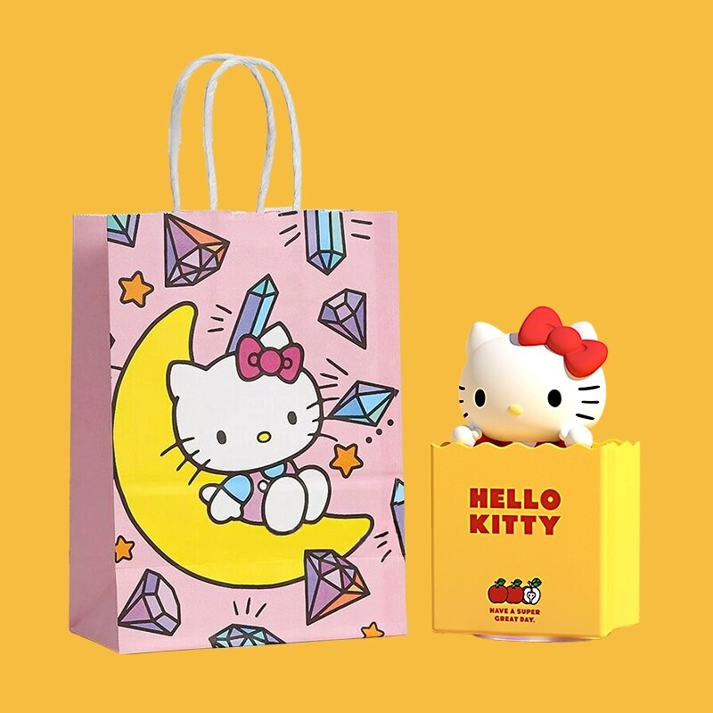 Светильник Hello Kitty в мешочке с подарочной сумкой Китти для девочек на день рождения