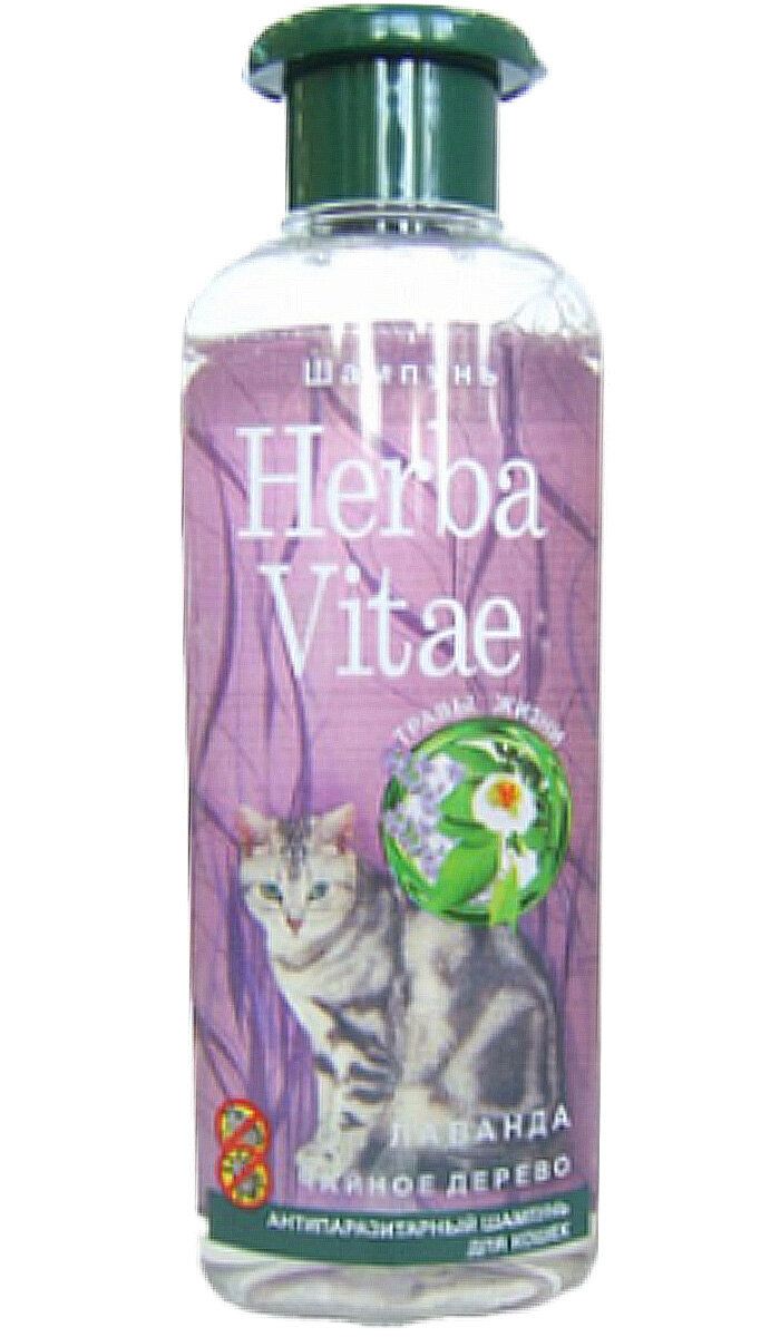 Шампунь антипаразитарный Herba Vitae, для кошек, 250 мл