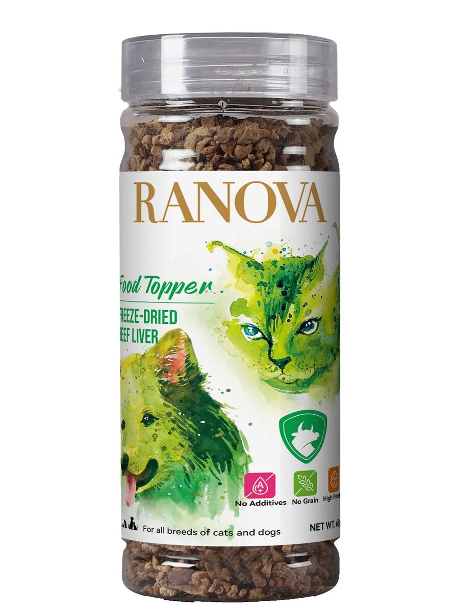 Лакомство сублимированное для собак и кошек из печени, 65 г