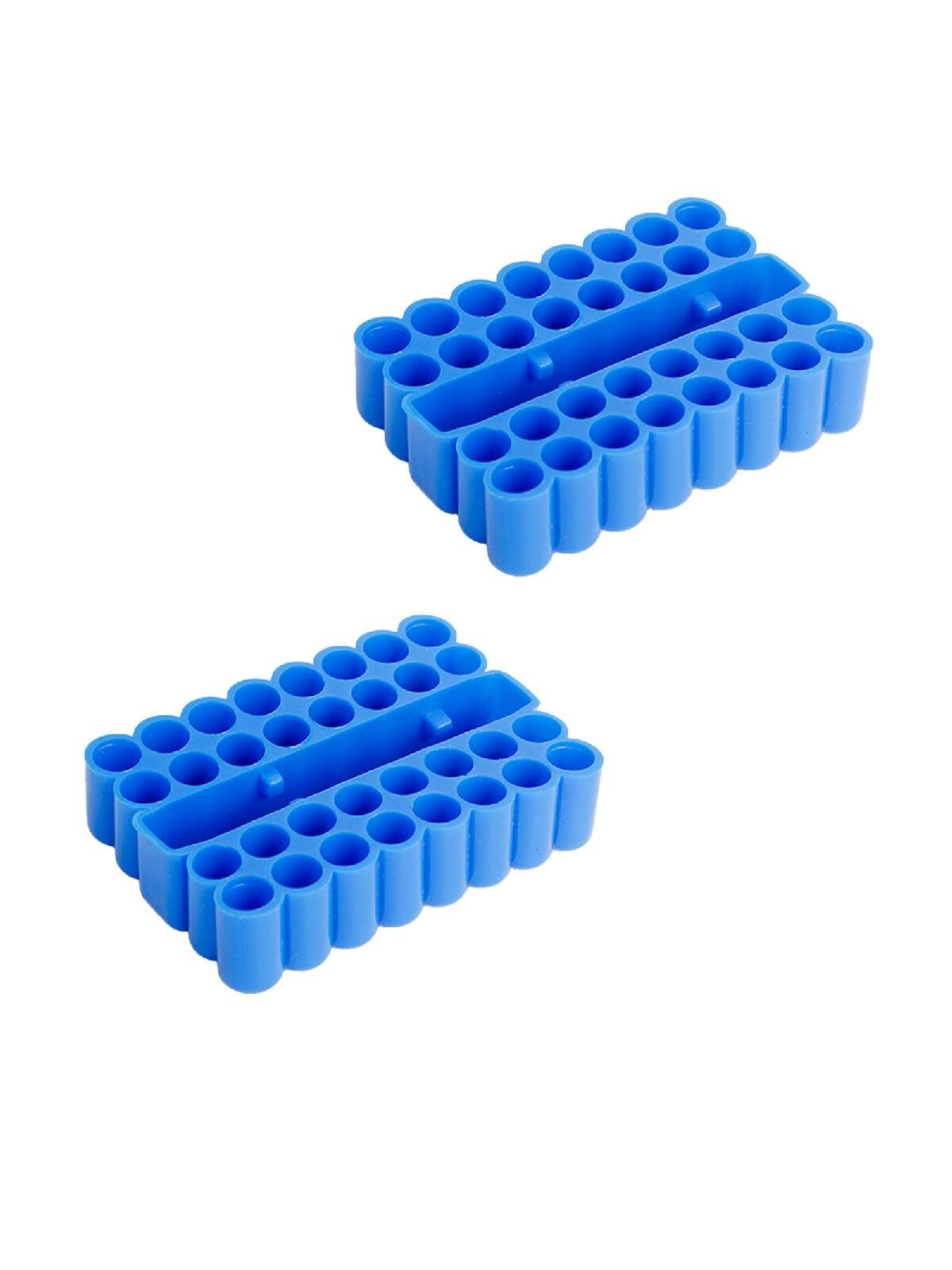 Органайзер для лотков для хранения сверл из мягкой резины Держатель для сверл с 32 отверстиями