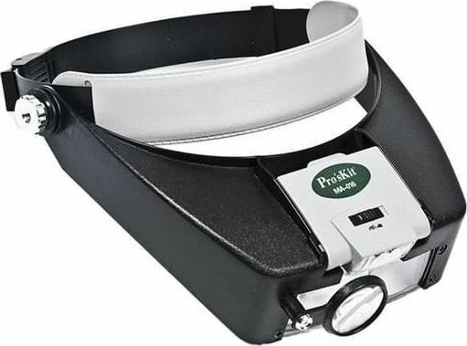 Лупа с головным креплением ProsKit MA-016, светодиодная подсветка