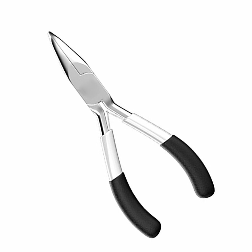 Мини-плоскогубцы с острыми зубцами и плоским зевом, удлиненной игольчатой горловиной, скошенными губами, плоскогубцы для сгибания проволоки