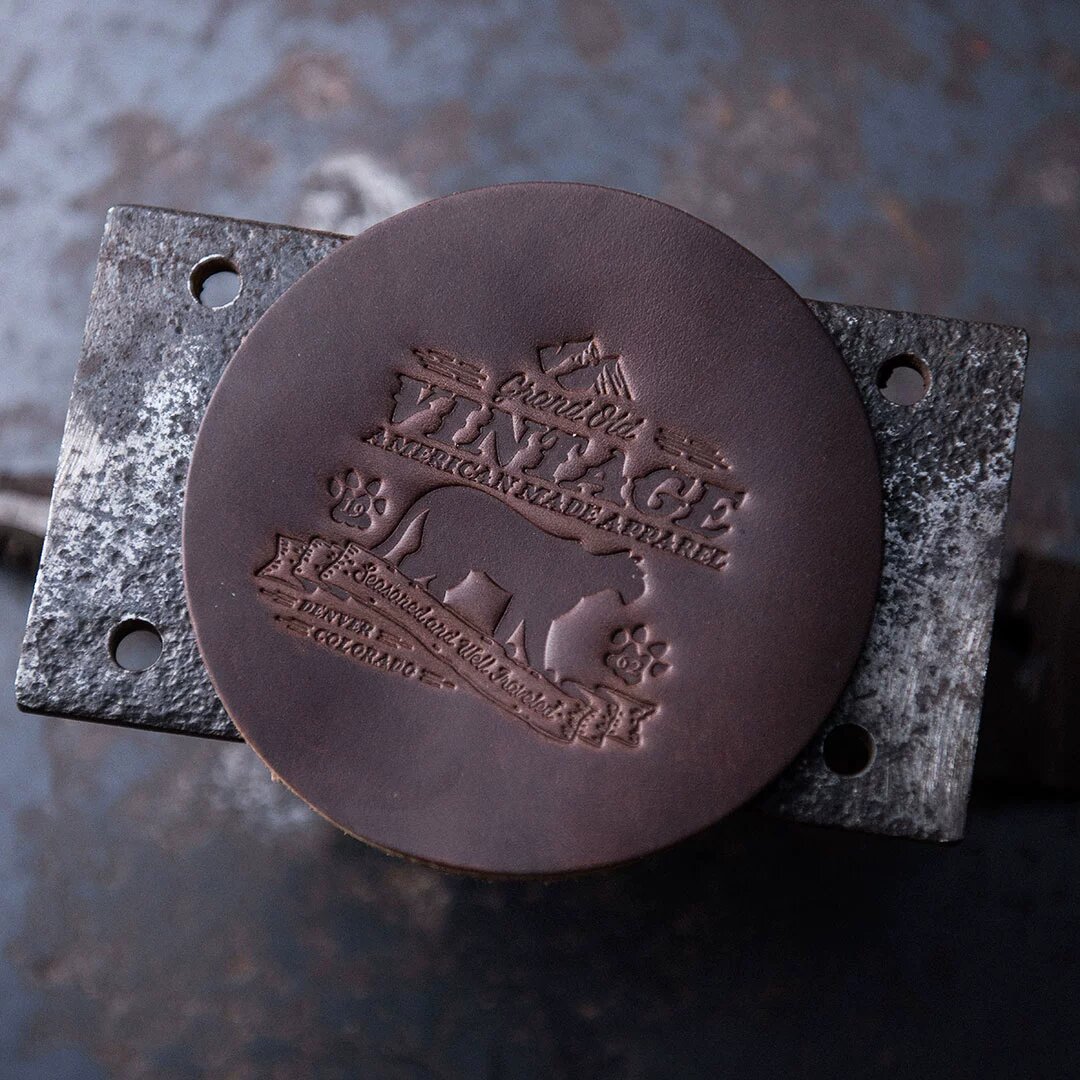Колорадо коричневый винтажный ковбойский подставки из натуральной кожи, американские кожаные изделия, ручная работа для