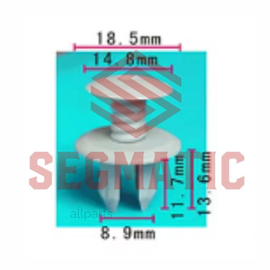 SEGMATIC SG70203274 Клипса пластмассовая VAG