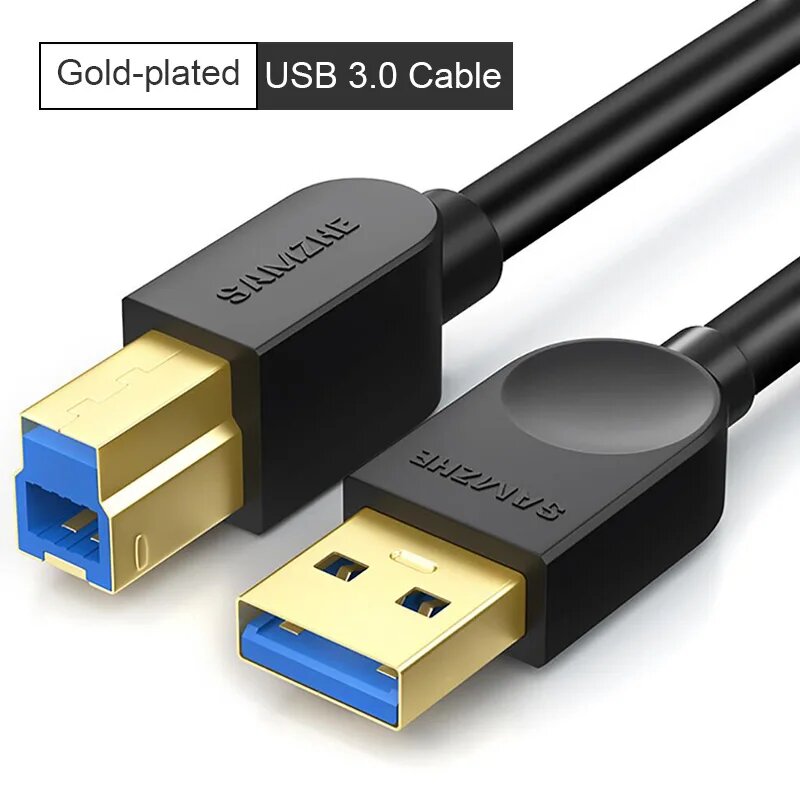 SAMZHE USB 3.0 кабель, черный, 150 см