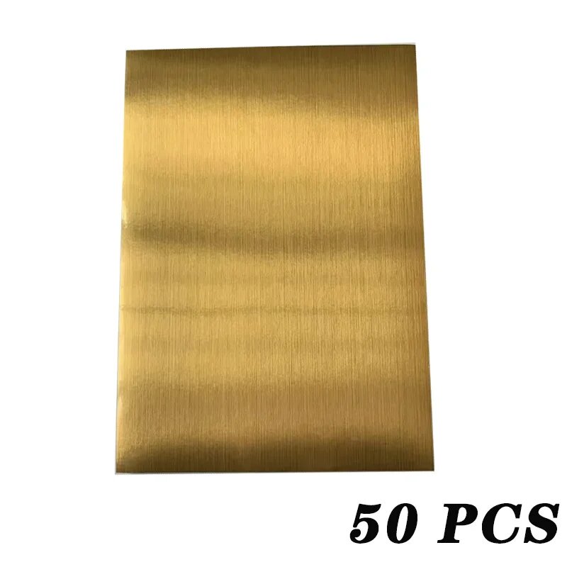 XiongCai УФ DTF пленка золотая А4 50PCS