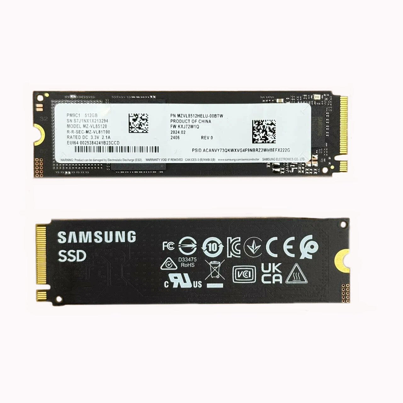 512 ГБ Внутренний SSD-диск NWMe Samsung PM9C1 MZ-VL85120 OEM (MZVL8512HELU-00BTW)
