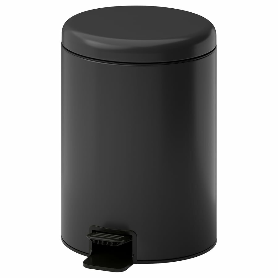 Мусорное ведро IKEA STENTRAPPA цвет антрацит 9 л, 105.953.97