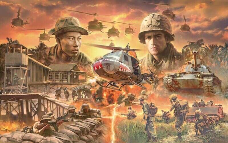 Сборная модель "Миниатюра Operation Silver Bayonet - Vietnam War 1965 - BATTLE SET" (1:72), артикул 6184