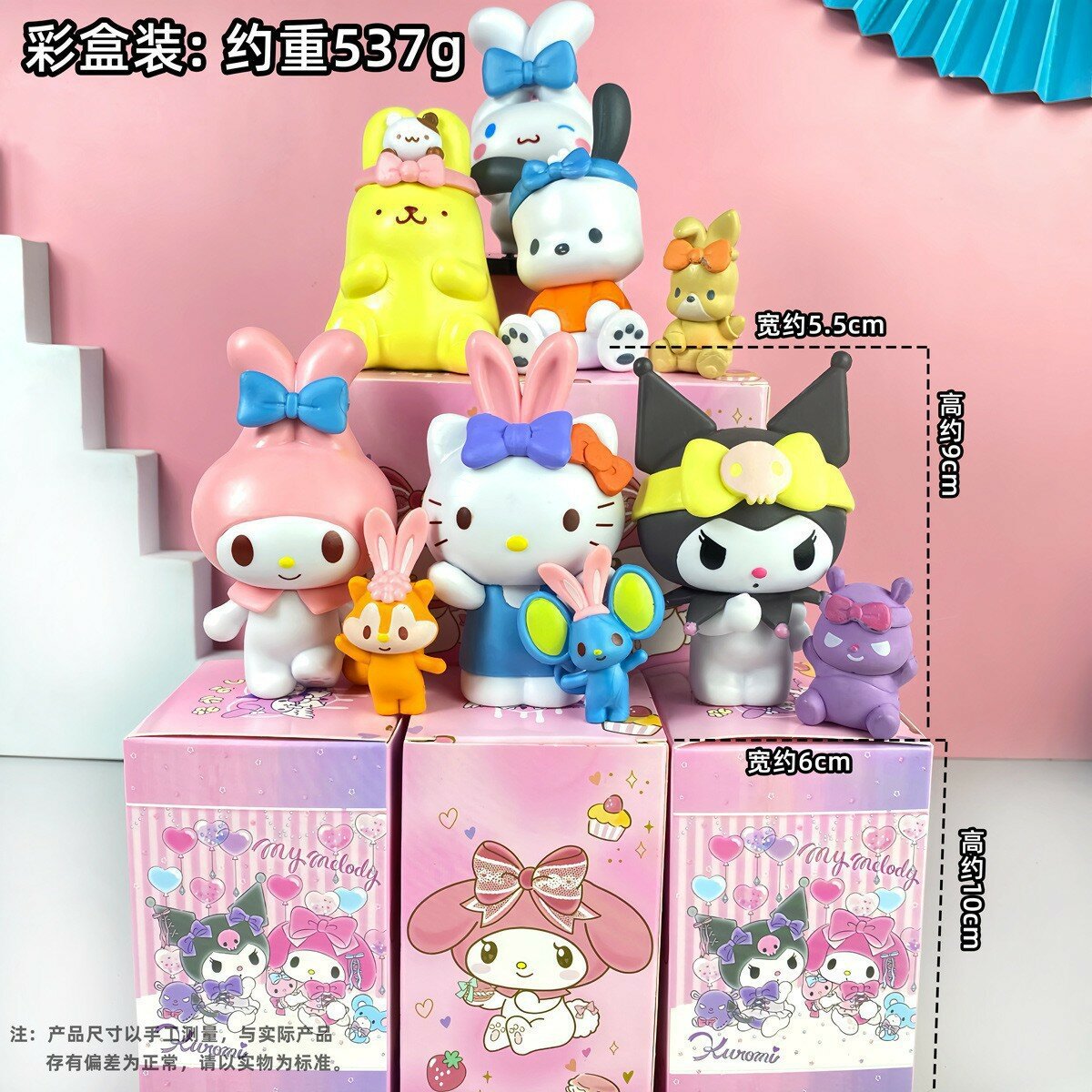 Фигурок Кирби и Покемонов в закрытых коробках, милые игрушки, куклы, гача-автомат с клешней, украшения для торта в виде машинки.