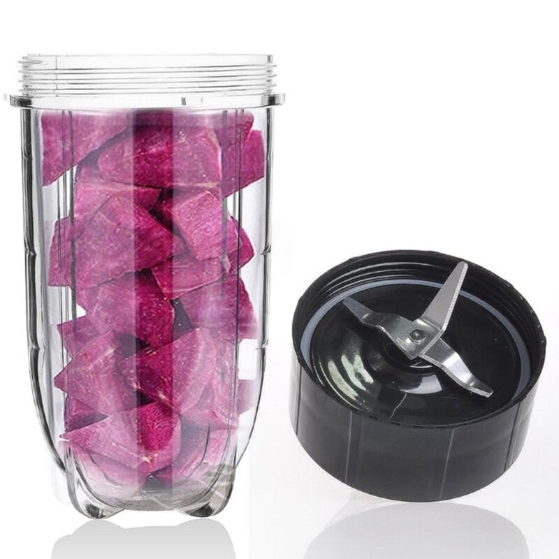 Чашка для блендера Высотой 22 унции с откидной крышкой и 16 унций с поперечным лезвием Подходит для соковыжималки-миксера серии MB1001 мощностью 250 Вт