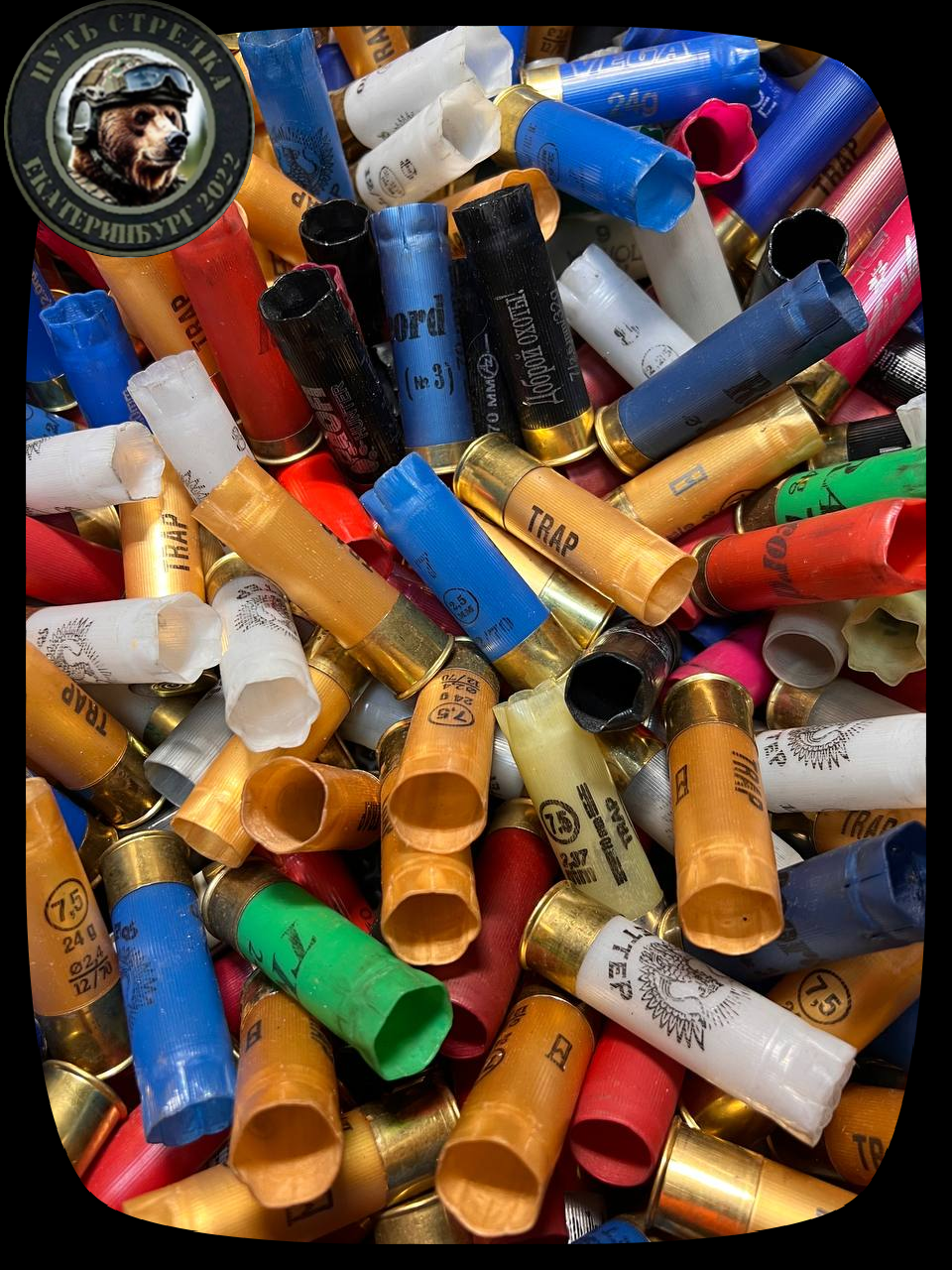 Гильза 12 калибра ассорти 100шт