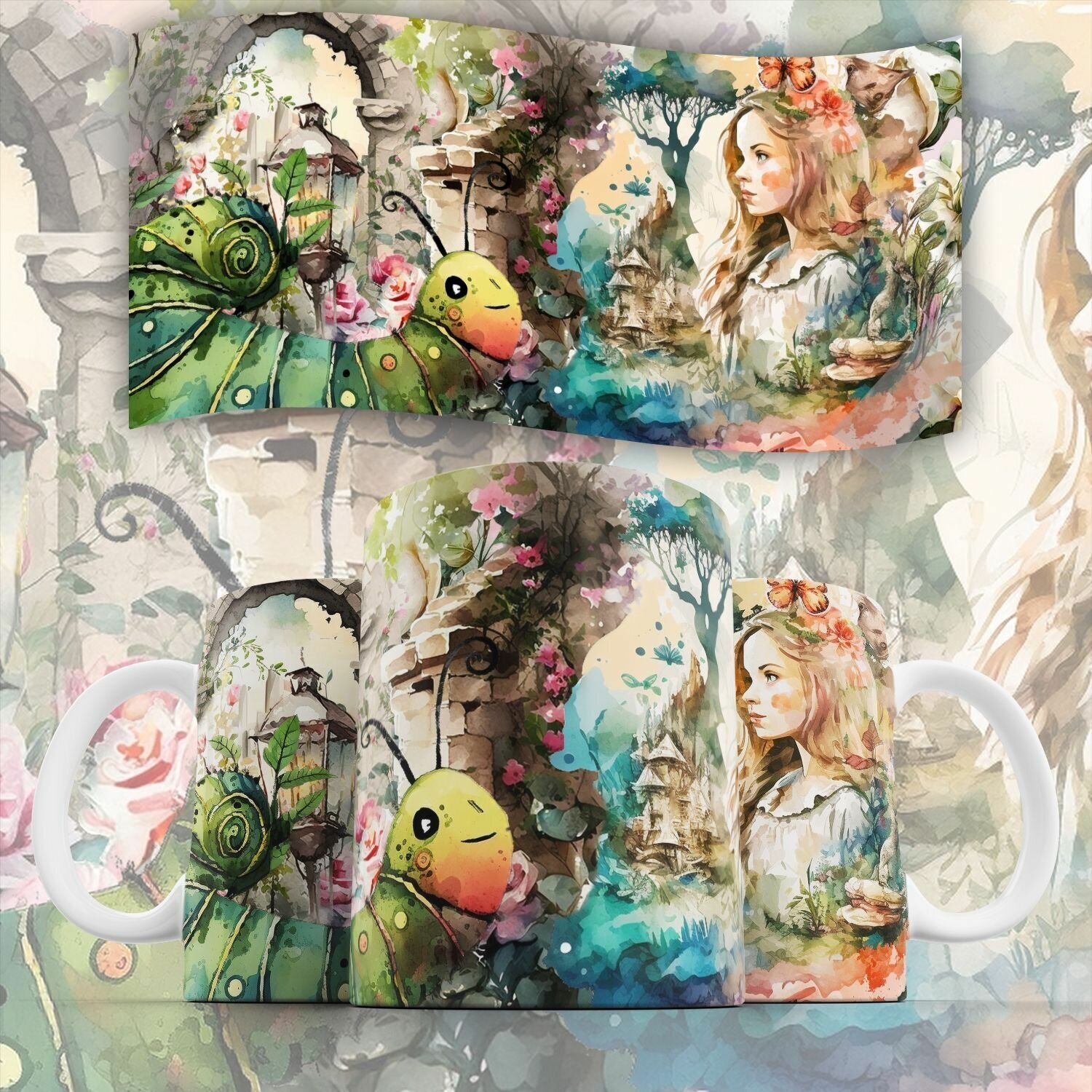 Кружка "Алиса в стране чудес" Forte Print 330мл