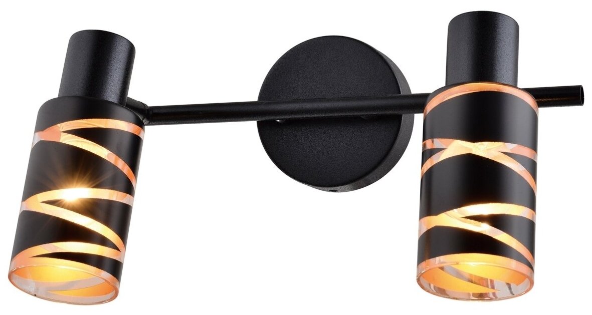 Спот настенный G81049/2BK BK Gerhort