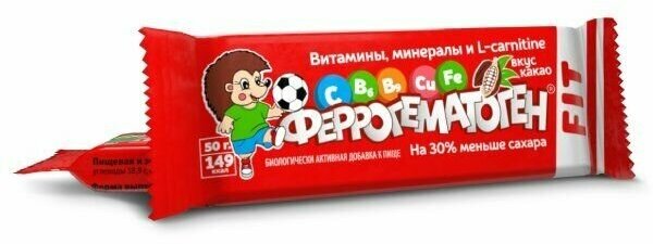 Феррогематоген FIT пастилки жев. 50г