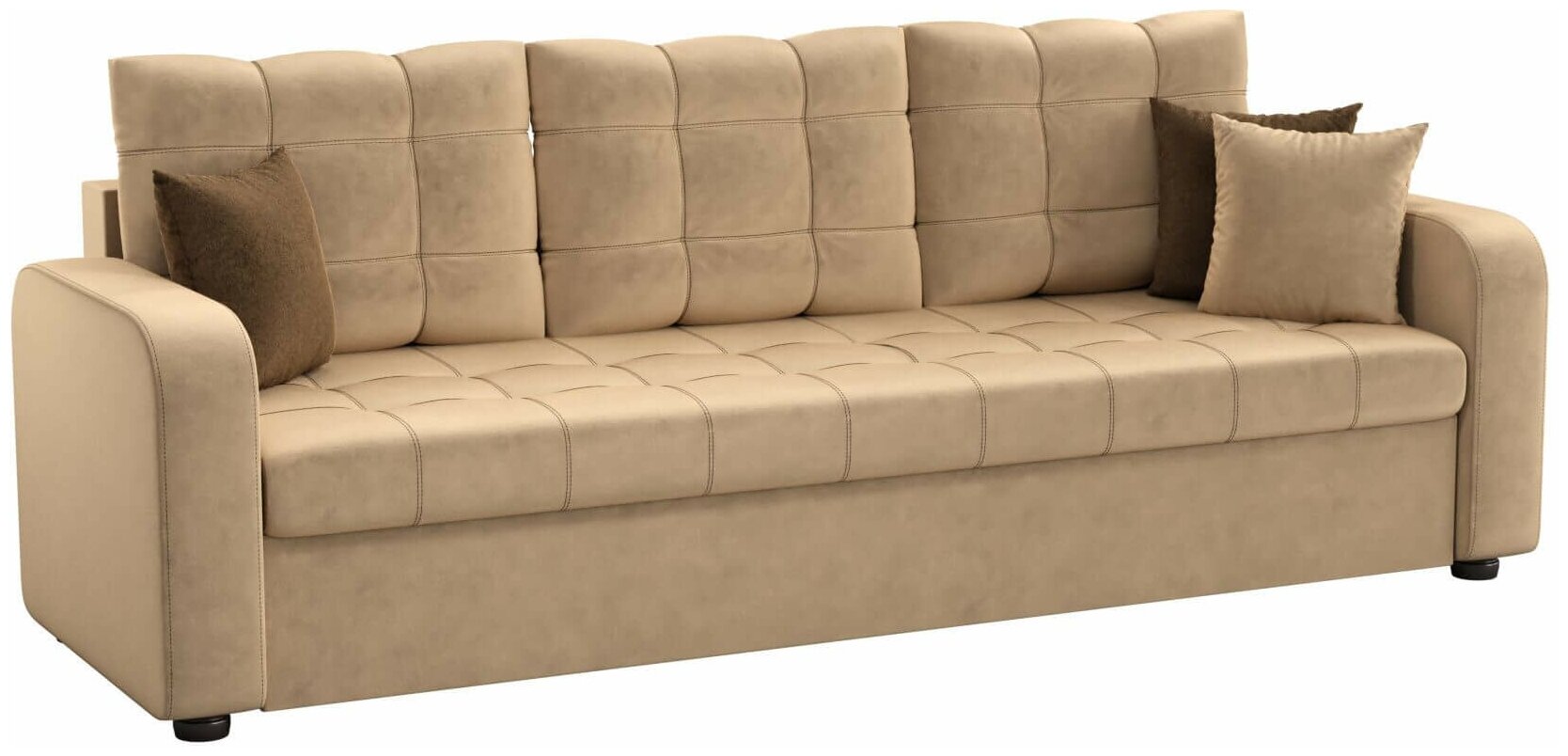 Artum Диван прямой Ливерпуль микровельвет бежевый