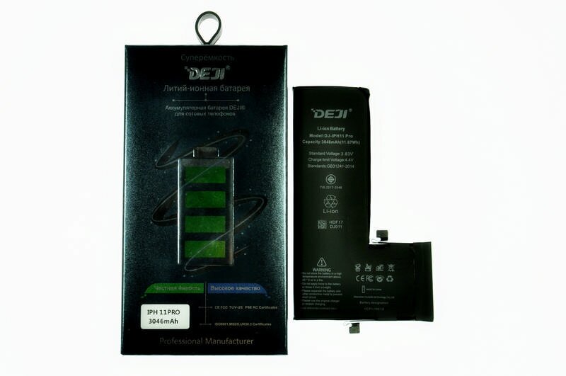 Аккумулятор DEJI для iPhone 11 Pro (3410mAh) Усиленная