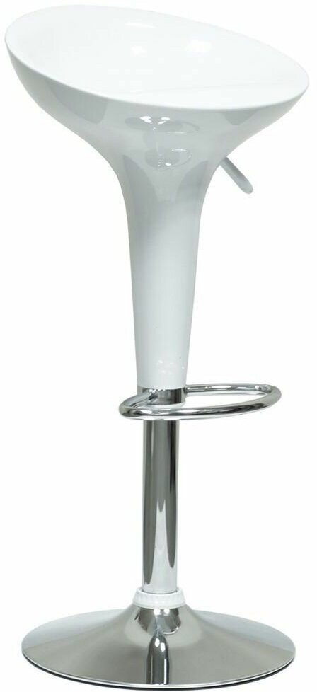 Стул Bomba STOOL MARKET белый, пластик, металл, твердое сиденье, без подлокотников