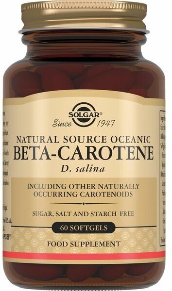 Бета-каротин из океанической водоросли D.Salina Solgar/Солгар капсулы 810мг 60шт