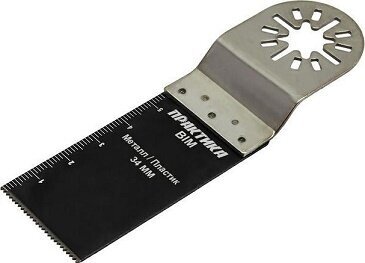 Насадка ПРАКТИКА для МФИ по металлу, по дереву 34 мм, прямая, BiM