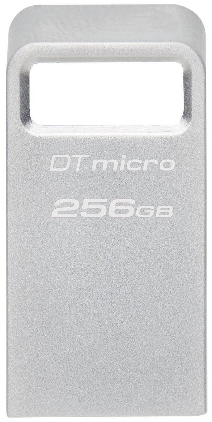 Флеш Диск Kingston 256Gb DataTraveler Micro DTMC3G2/256GB USB3.0 серебристый