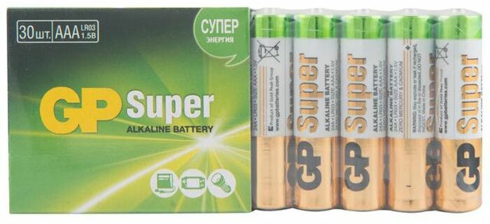 Батарейки GP 24A-2CRVS30 AAA 30шт