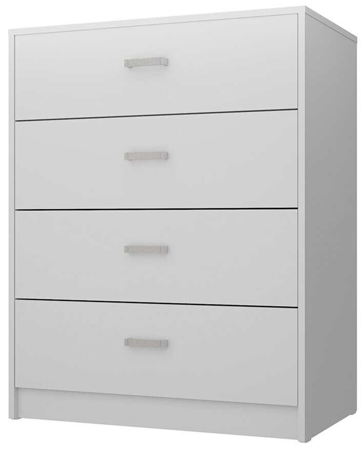 Комод Лофт 4 ящика Белого цвета 802*443*999